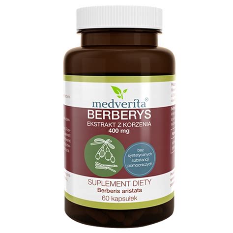 MEDVERITA BERBERYNA EKSTRAKT 400mg 60kap BERBERINE 13080160087 Allegro Pl