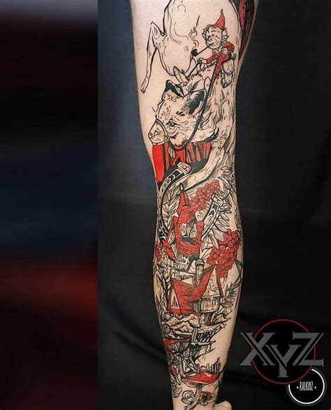 Tatuaggi Gambe Esempi Su Coscia Polpaccio Ginocchio E Stinco