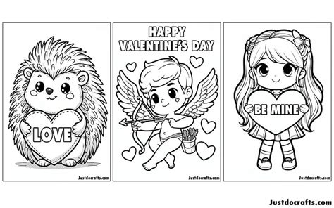 Valentines Day Coloring Pages Free Printable Just Do Crafts