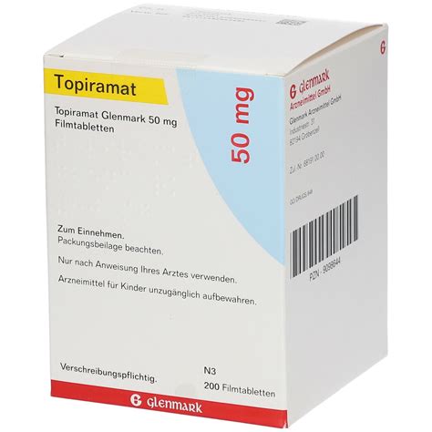 Topiramat Glenmark 50 Mg 200 St Mit Dem E Rezept Kaufen Shop Apotheke
