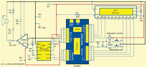 Fm Receiver Circuit Using Arduino Circuit Diagram With Explanation