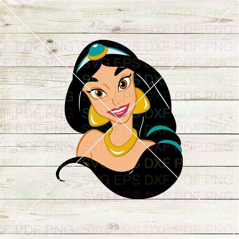 Scrapbooking Papercraft Cricut Clipart Jafar Face Aladdin 015 Svg Dxf