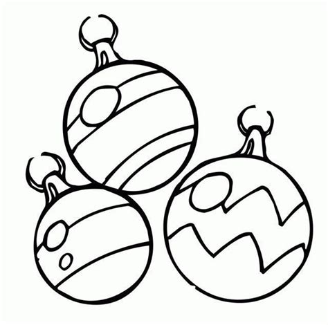 Desenhos de Bola de Natal Grátis Para Crianças para Colorir e Imprimir