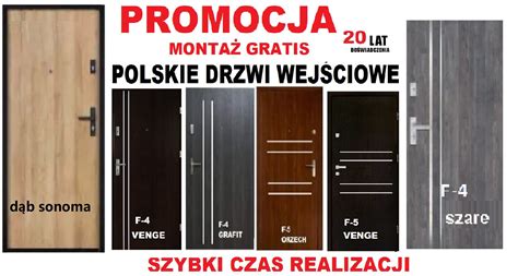 Drzwi wejściowe do mieszkania w bloku ZEWNĘTRZNE DO DOMU z MONTAŻEM