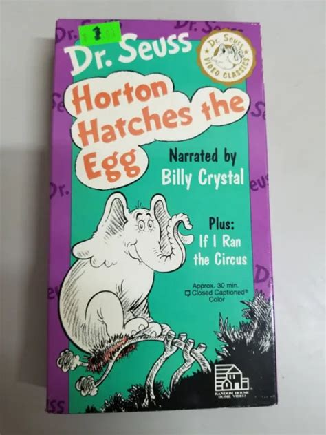 Vhs Dr Seuss Horton Hatches The Egg Vhs Picclick Uk