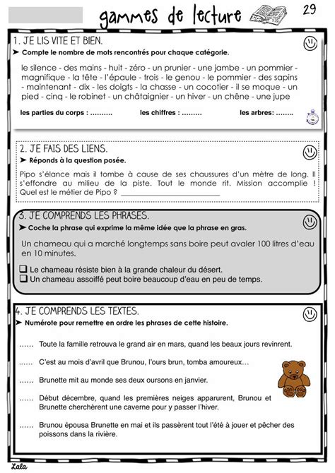 PDF Gammes De Lecture 29 Lala Aime Sa Classe Lecture Gammes De