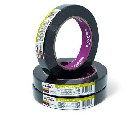 Taśma dwustronna piankowa czarna Elastica 19 5m TD RM BLACK Dobra Cena