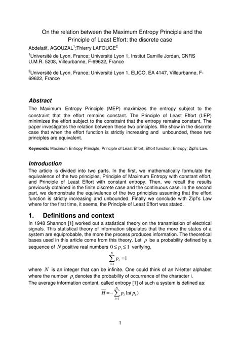 pdf on the relation between the maximum entropy principle and the principle of least effort