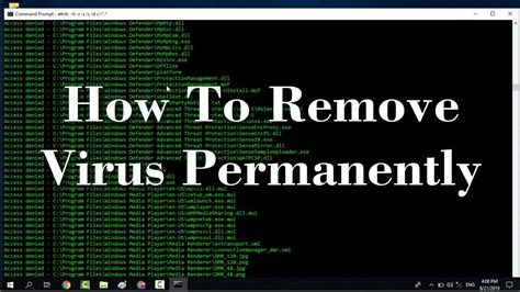 How To Remove Permanently All System Virus Using CMD Windows 7 8 8 1 10