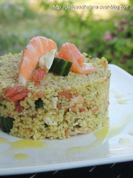 TABOULE DE LA MER AU PAMPLEMOUSSE Les délices d Hélène Alimentation