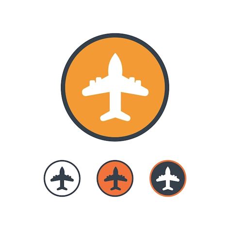 Premium Vector Aircraft Icon Set