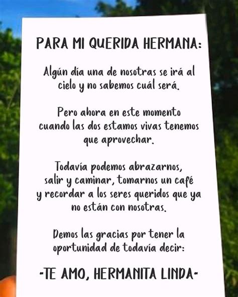Para Mi Querida Hermana Frases Pw