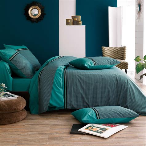Linnea Housse De Couette 280x240 Cm Percale 100 Coton ESCALE Vert