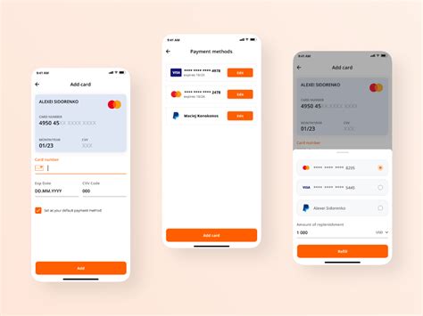 Payment Methods By Valik Volkotrub On Dribbble Login Page Design App