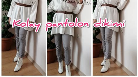 Evde Kolay Pantolon D K M Yazl K Pantolon Diktim Youtube
