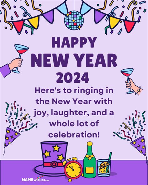 Happy New Year 2024 Wishes Images Videos NameWishes