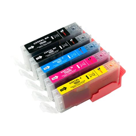 Canon PGI 550 CLI 551 PGBK BK C M Y Multi Pack Ref 6496B005 PMC