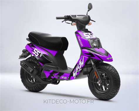 Kit déco MBK Booster 2004 2018 Craft Violet Boutique Kit Déco Moto