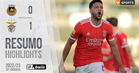 Résultat Rio Ave Benfica 0 1 la 26e journée de Liga Portugal