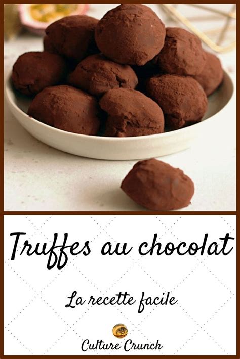 Truffes Au Chocolat La Recette Facile Artofit