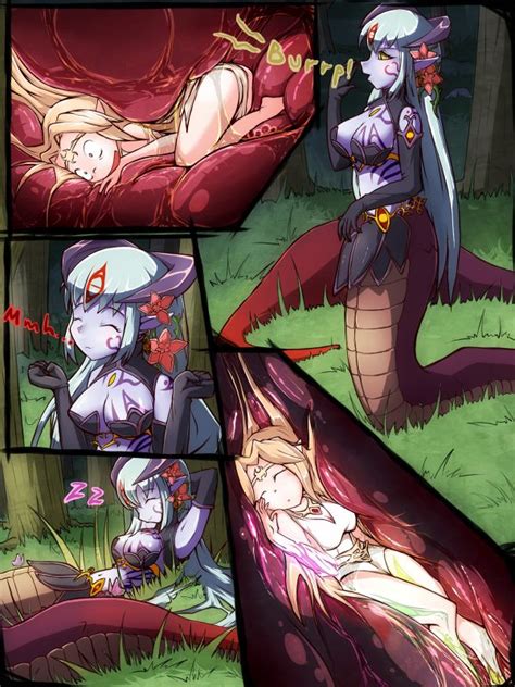 Naked Girl And Monster Vore Cumception