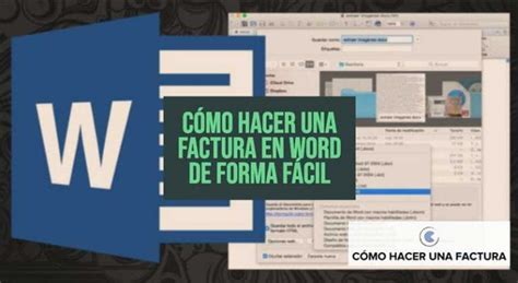 Cómo hacer una factura en Word de forma fácil Cómo hacer una factura