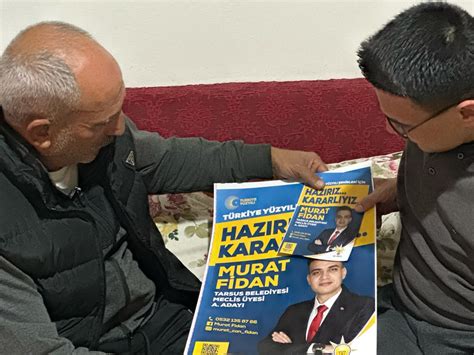 AK PARTİ TARSUS BELEDİYE MECLİS ÜYESİ ADAY ADAYI MURAT FİDAN YENİ MAHALLEDE