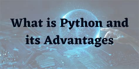 what is python and its advantages
