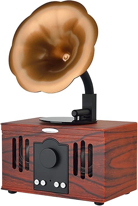 MaGiLL Reproductor de fonógrafo Altavoz inalámbrico de Madera