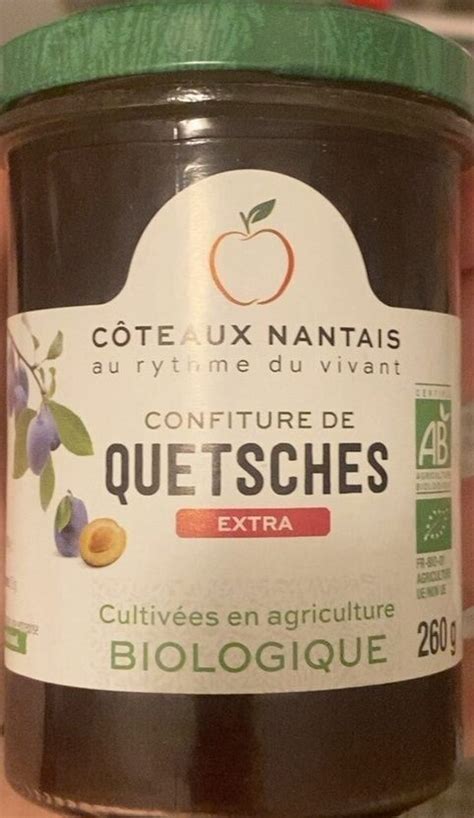 Confiture de quetsches extra Côteaux Nantais 260 g
