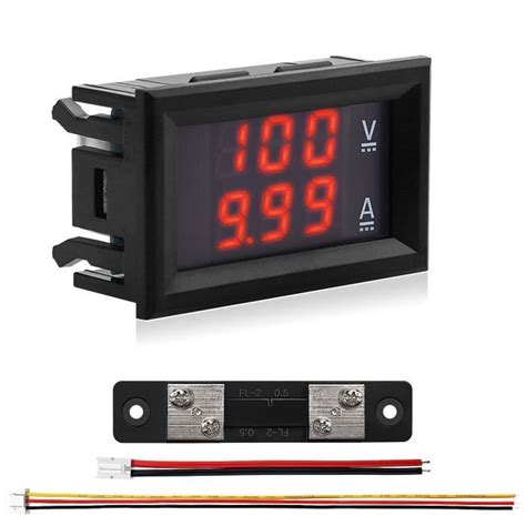 0 28 Led Voltmètre Ampèremètre Détecteur Tension Ampèremètre Panneau