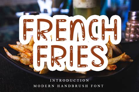 French Fries Font By Nya Letter Creative Fabrica