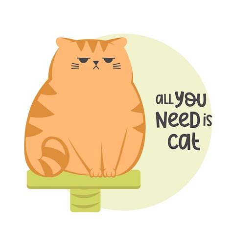 Lindo Divertido Gru N Jengibre Gato Gato Sentado En Gatos
