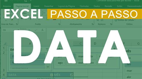 Como Colocar Data No Excel Passo A Passo Youtube