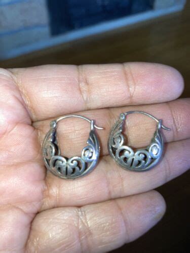 Silpada Vintage Sterling Silver Hoop Earrings Ebay