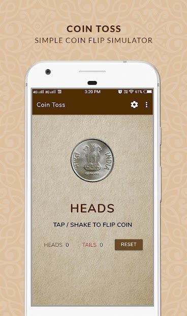 Coin Toss Simple Coin Flip Simulator Apps On Google Play