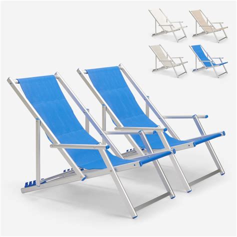 Transat Et Chaise De Plage Pliante De Piscine Jardin Aluminium Riccione