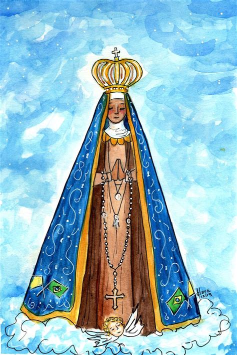 40 Desenhos De Nossa Senhora De Aparecida Para Imprimir E Colorir Pintar