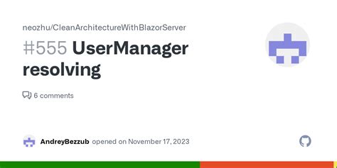 Usermanager Resolving Issue Neozhu
