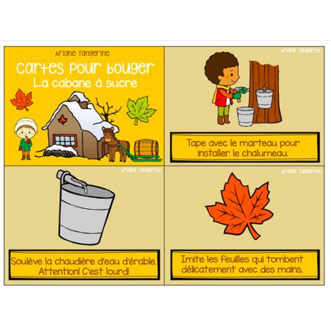 Cartes pour bouger Cabane à sucre