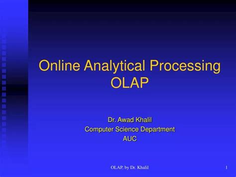 PPT Online Analytical Processing OLAP PowerPoint Presentation Free