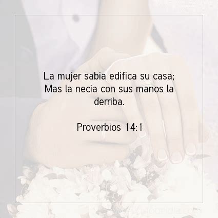 Imagen El Versiculo Del Dia Proverbios 14 1