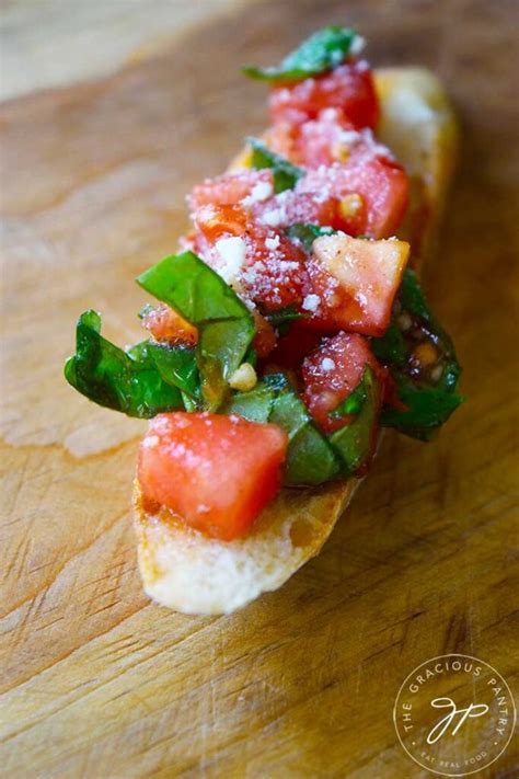 Classic Bruschetta Recipe The Gracious Pantry
