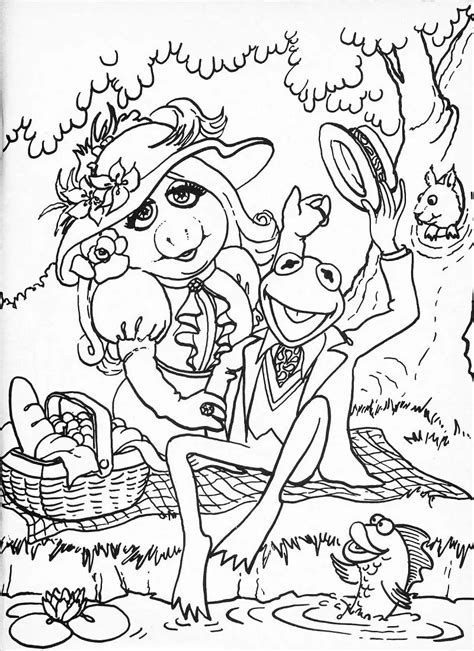 Kermit The Frog From The Muppets Coloring Page Free Printable