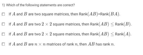 solved 1 which of the following statements are correct dif