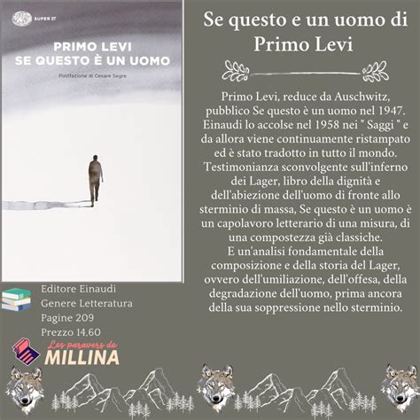 Buongiorno a tutti Oggi vi presento la mia recensione di Se questo è