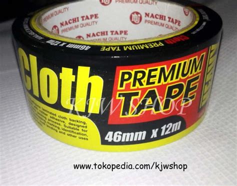Jual Lakban Kain Hitam Inch Cloth Tape Mm X Meter Merk Nachi