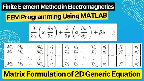 galerkin formulation of the 2d generic equation finite element method in electromagnetics 23