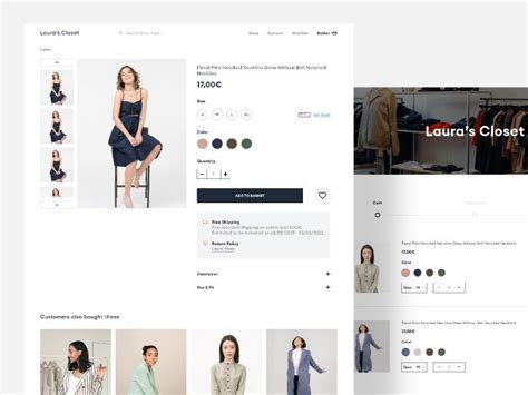 Figma Laura S Closet Website E Commerce Template UI4Free