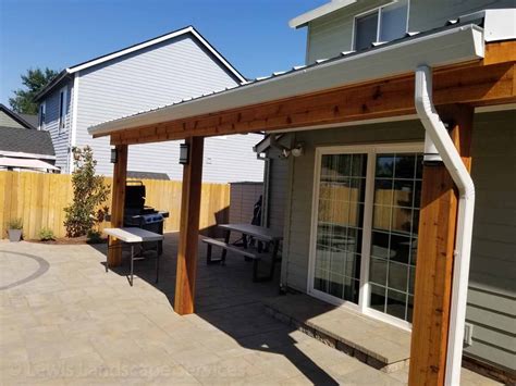 Lean To Style Covered Structures Lewis Landscape Services